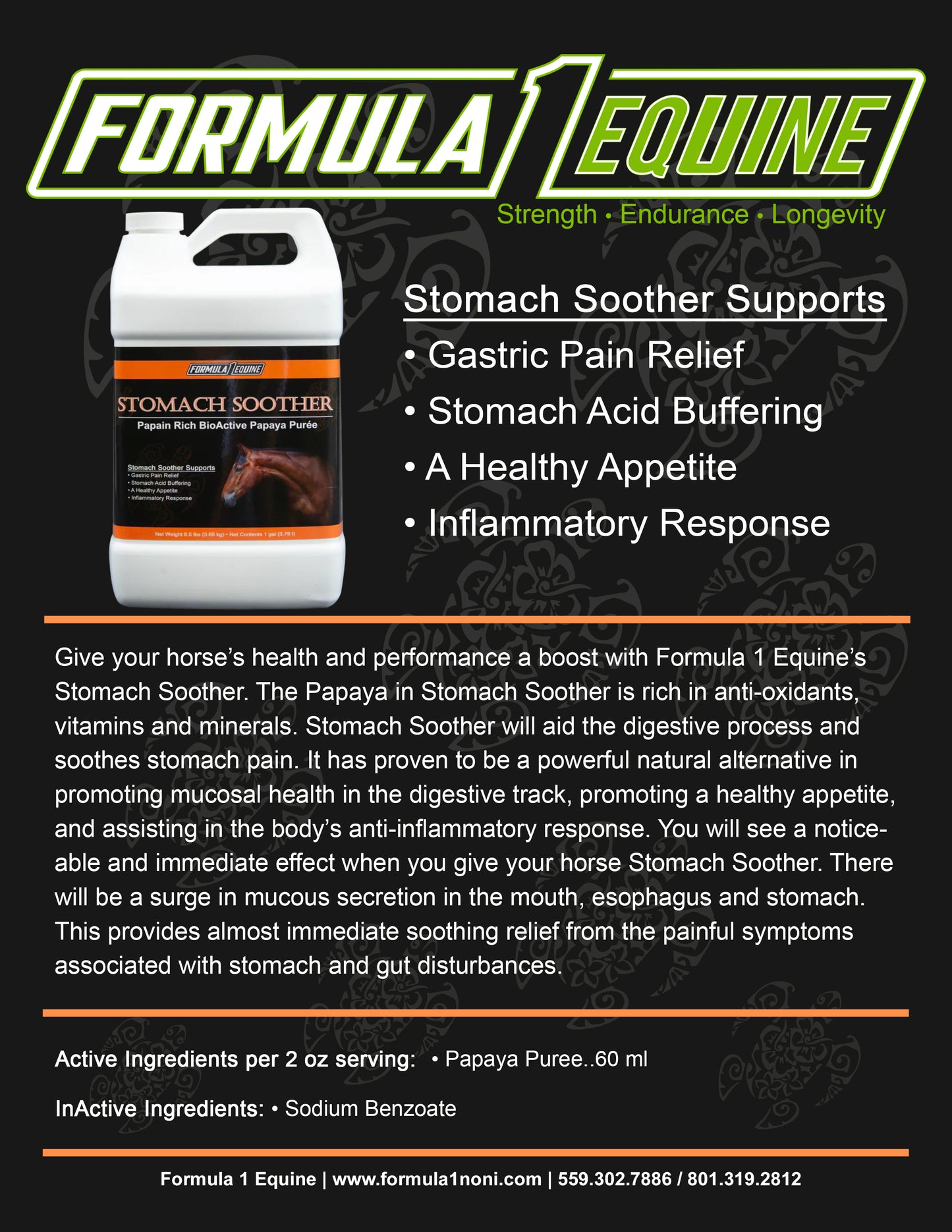 Stomach Soother (32oz) – Formula 1 Equine